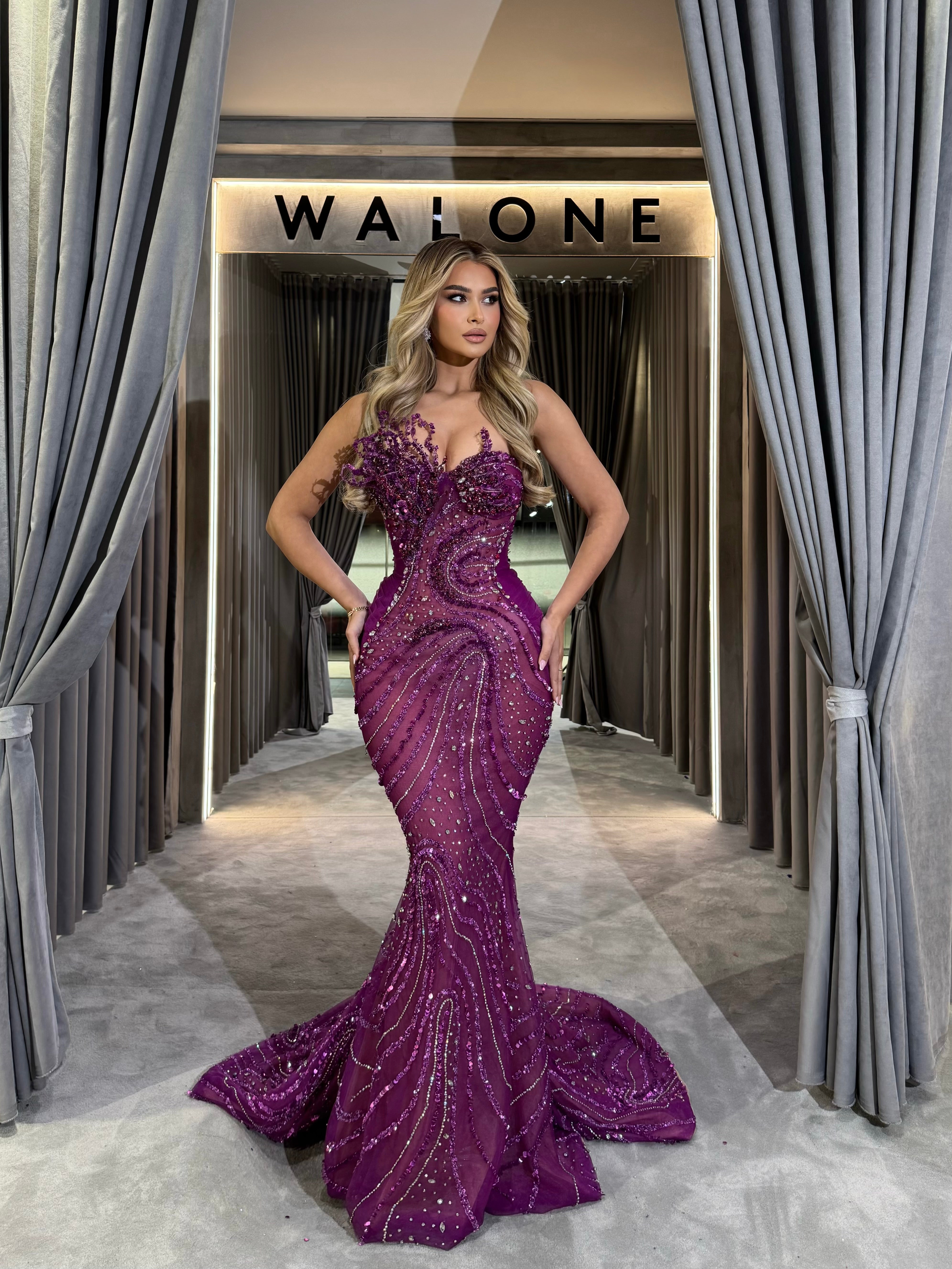 Purple Siren Couture Dress – Walone LLC